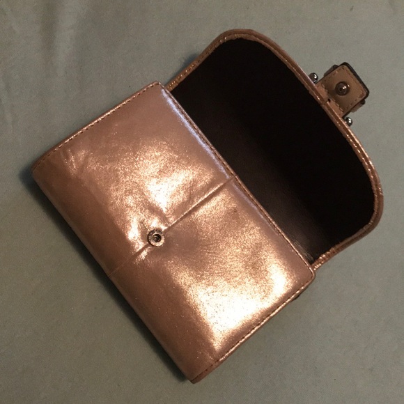 Coach | Bags | Gold Coach Wallet W Silver Buckle | Poshmark
